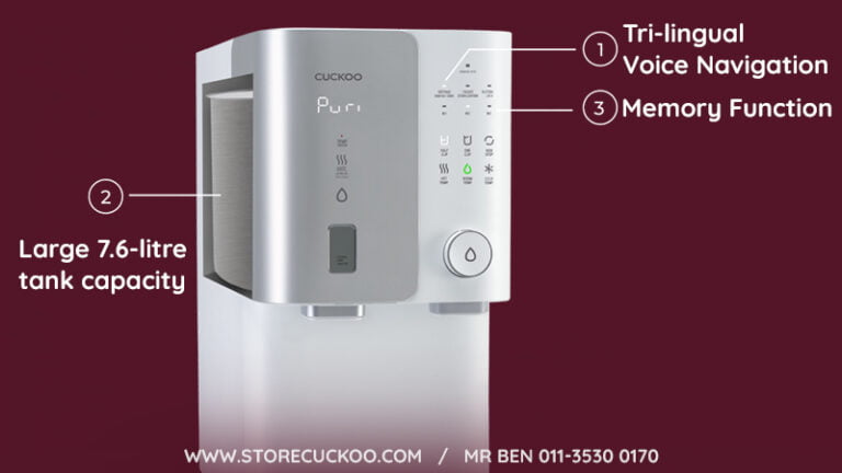 Cuckoo Grande Water Purifier Delivers 5°C to 100°C Water | Online Store